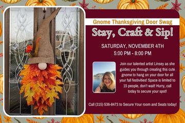 Stay, Craft, & Sip Gnome Package! - vineyardinnandsuites