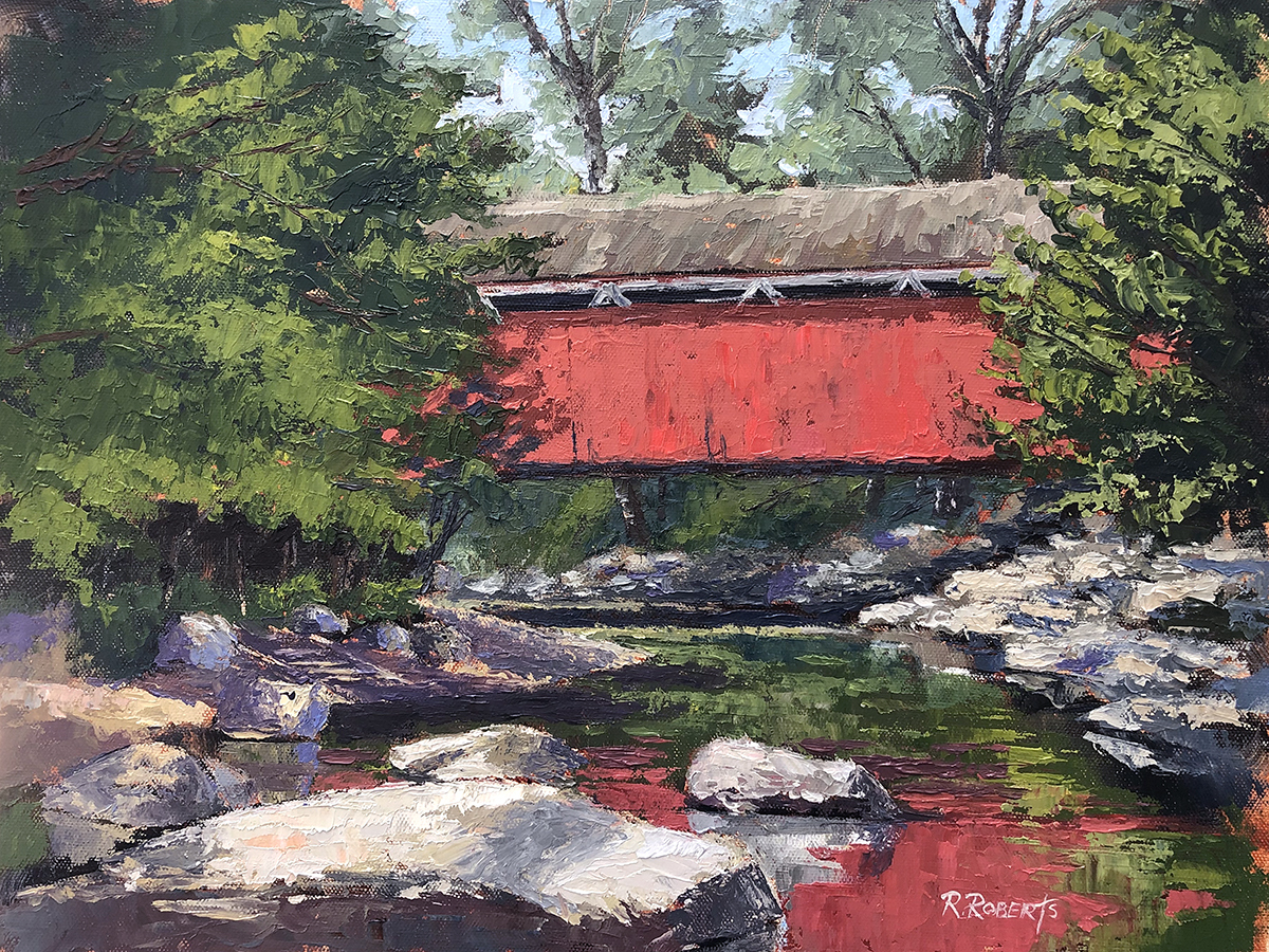 "Good Morning" Oil Painting by Ohio Artist Robin Roberts | Plein Air